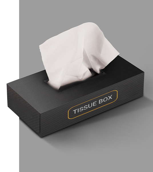 Custom Tissue Boxes - Wholesale Tissue Packaging Boxes with Logo